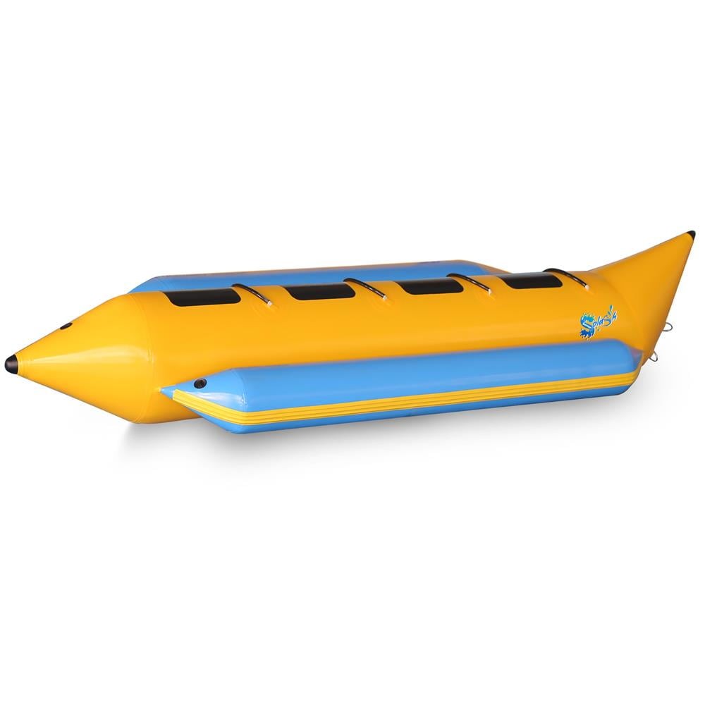 SereneLifeHome 4 Person Inflatable Banana Boat, Includes Storage Bag ...