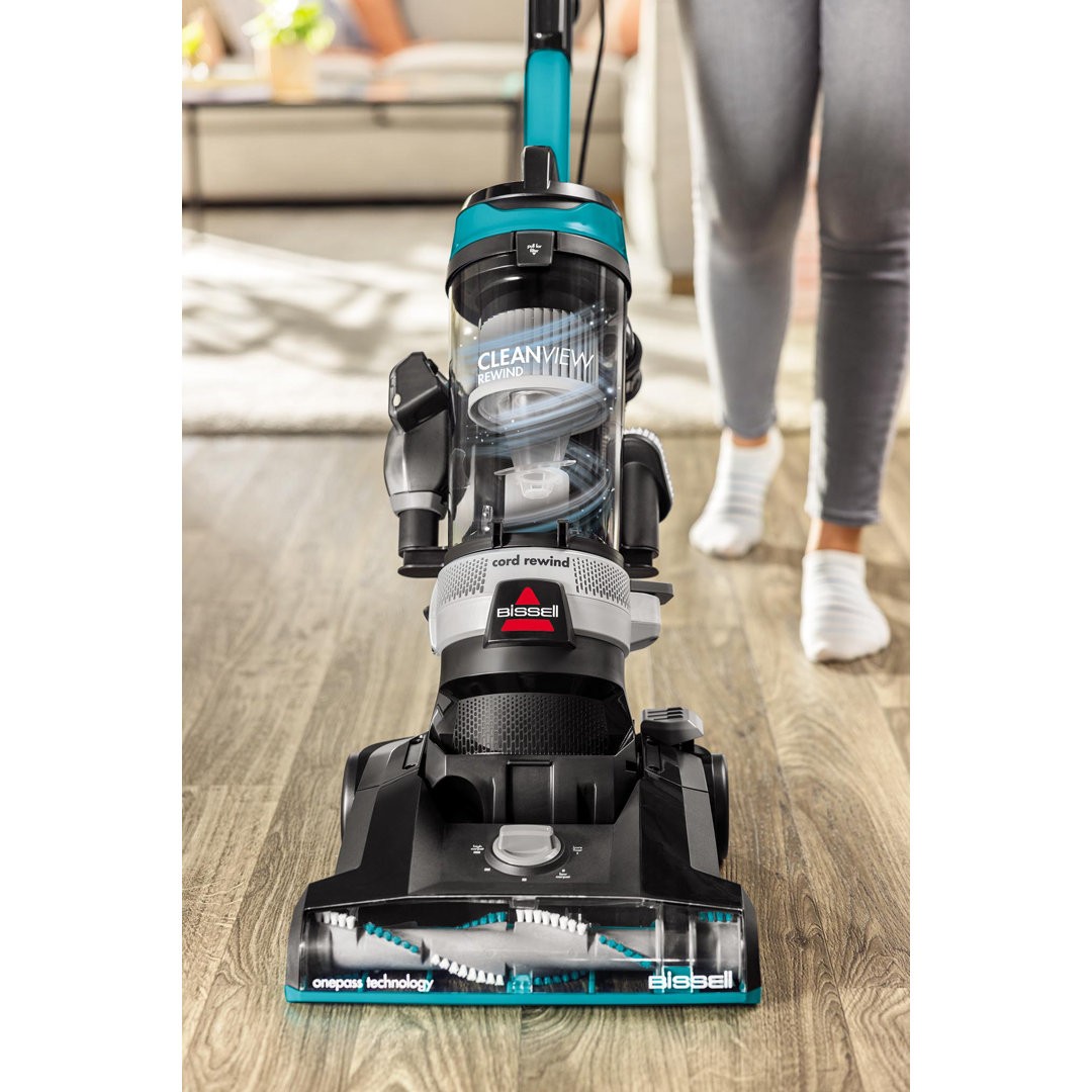 BISSELL CleanView Rewind Upright Bagless Vacuum Cleaner | 3676 Black ...