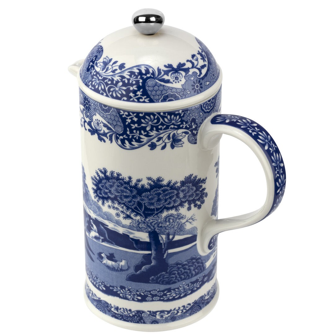 Spode Blue Italian 3.5-Cup Porcelain China Cafetiere, Coffee Maker ...