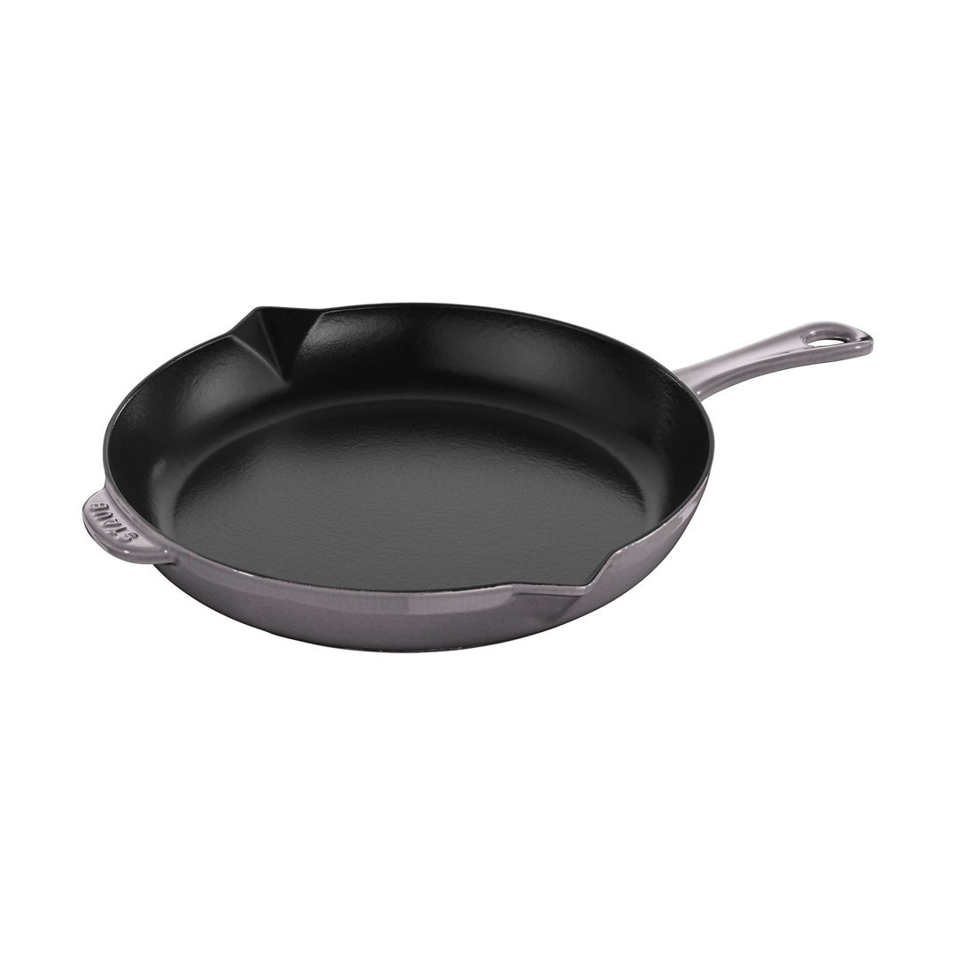 Staub Cast Iron Fry Pan Staub Color: Graphite Gray Size: 12" Deals and ...