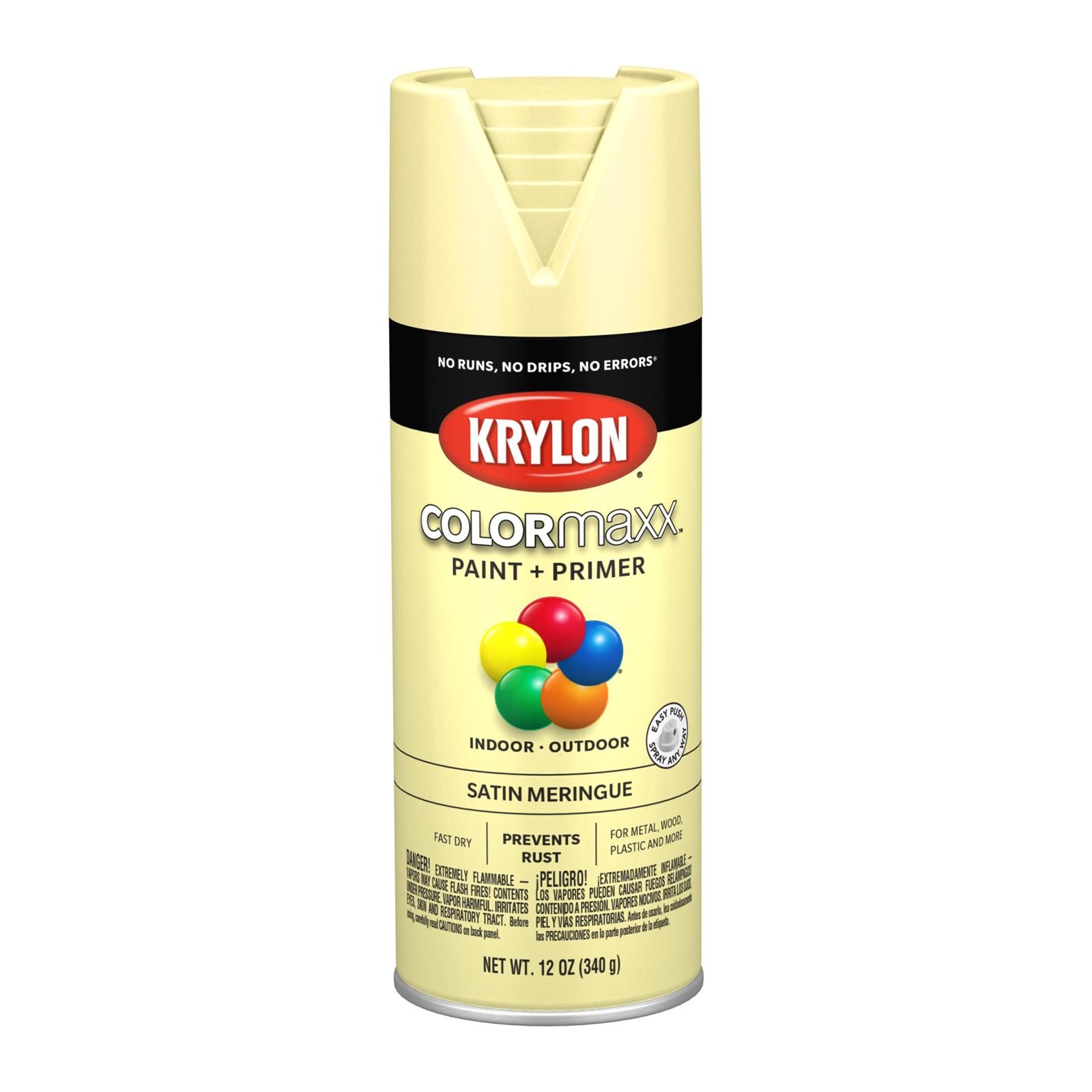 Krylon COLORmaxx Paint 12 Oz. Satin Yellow 5570 Deals and Price History ...