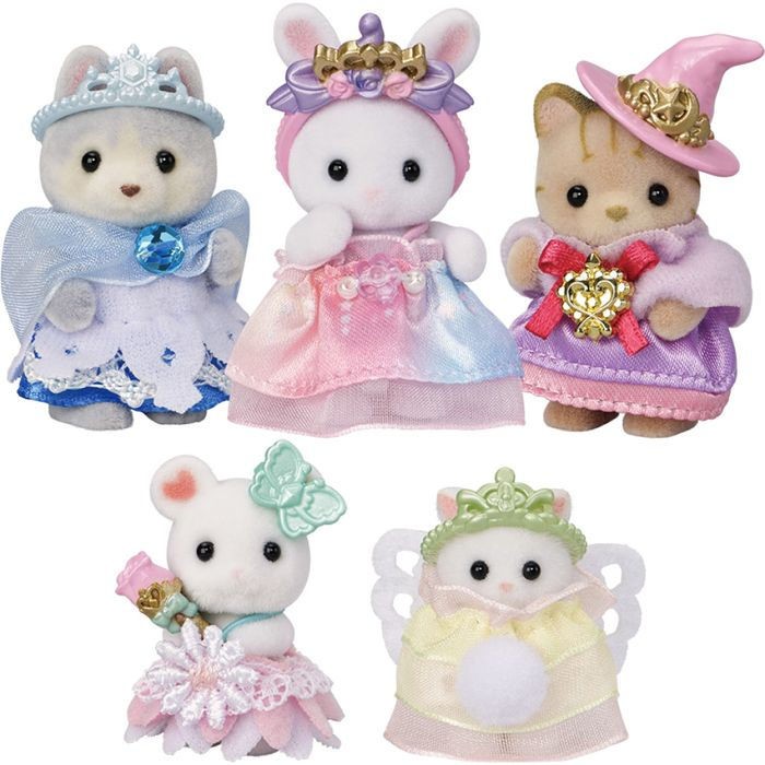 Calico Critters Royal Princess Set, Set of 5 Collectible Doll Figures ...