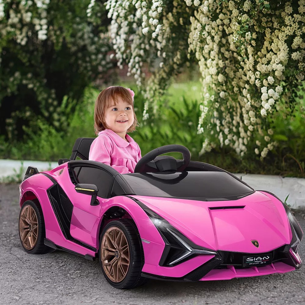 Aosom Lamborghini Licensed Kids Ride On Car, 12V Battery Powered ...