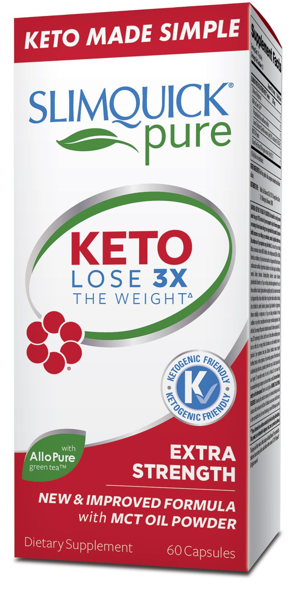 SlimQuick Pure 60-Count Extra Strength Weight Loss for Women Caplets ...