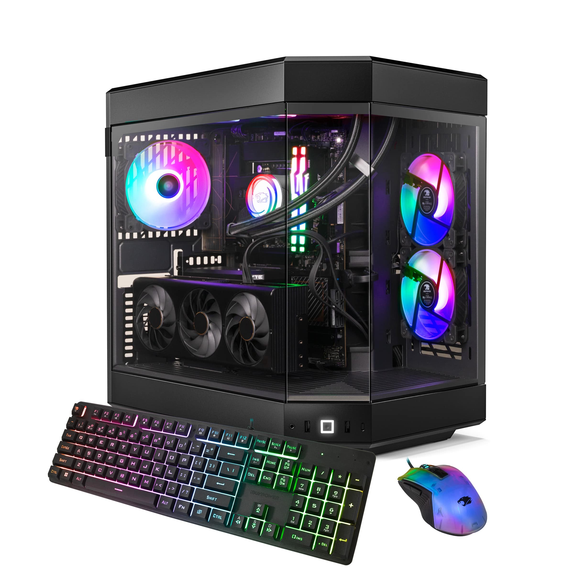 iBUYPOWER - Y60 Gaming Desktop PC - AMD Ryzen 9 9900X- NVIDIA GeForce ...