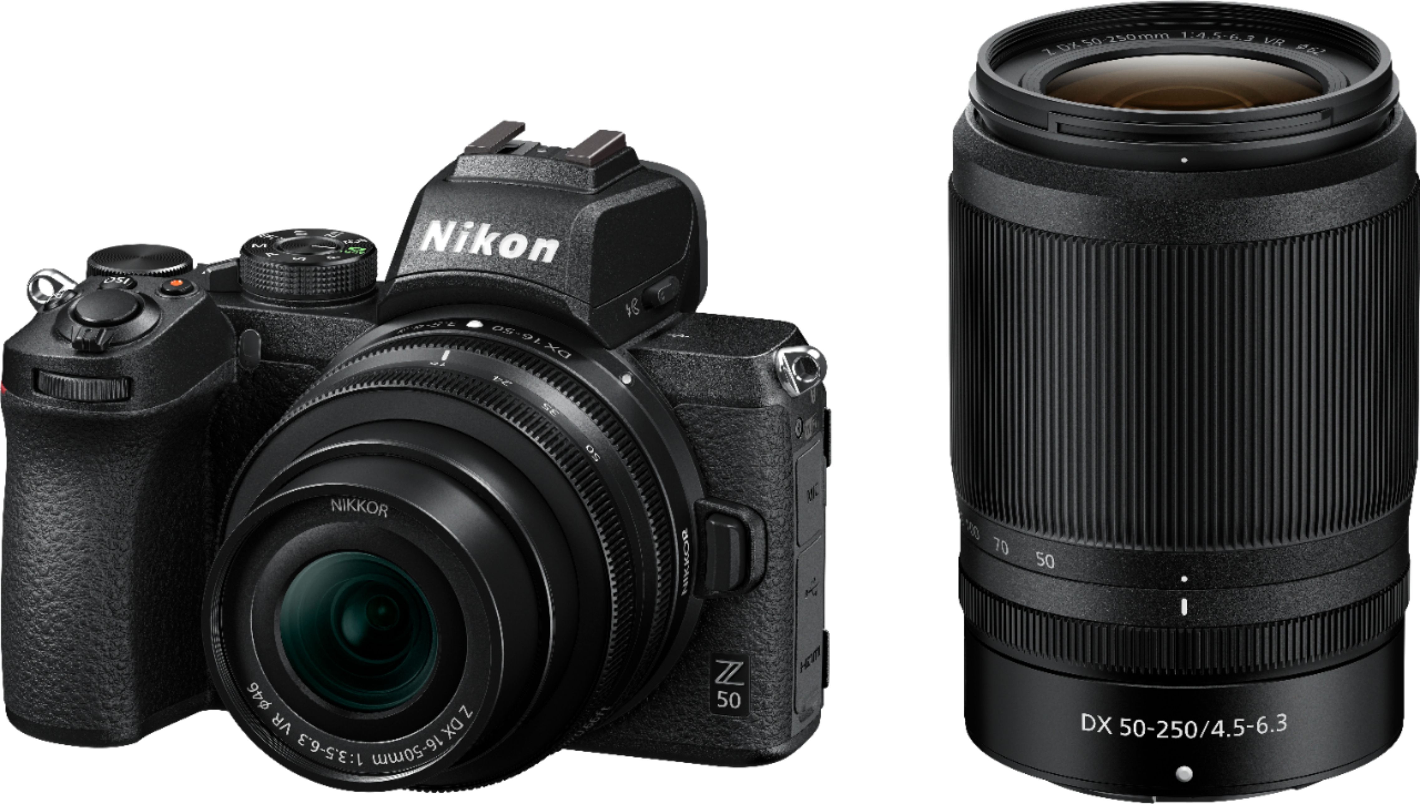 Nikon - Z50 Mirrorless Camera Two Lens Kit with NIKKOR Z DX 16-50mm f/3 ...