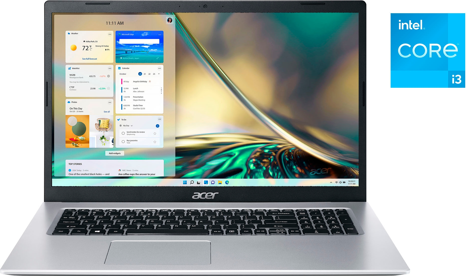 Acer - Aspire 3 – 17.3" HD+ Laptop – 11th Gen Intel Core i3-1115G4 ...