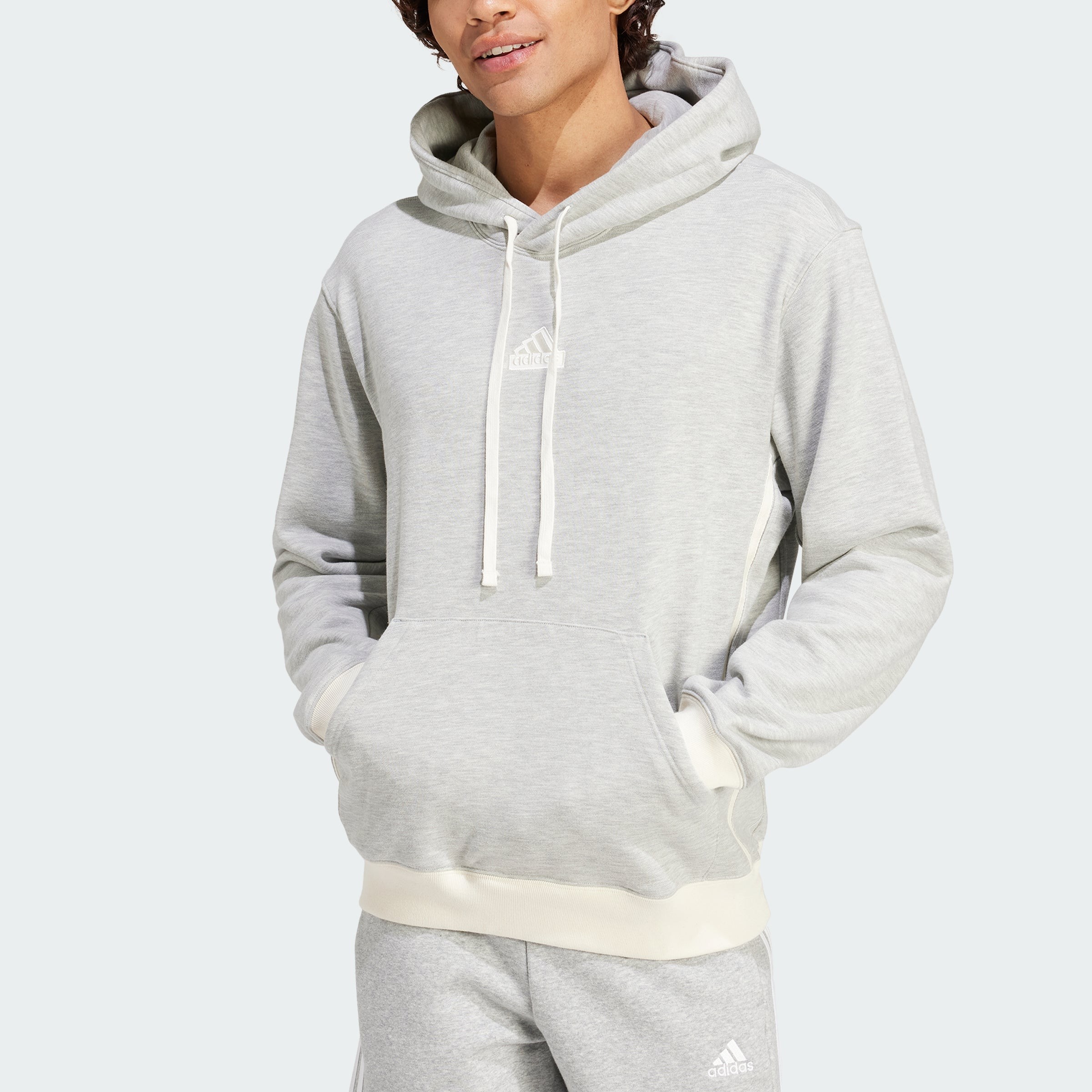 Men's adidas Lounge French Terry Colored Mélange Hoodie Meilleures ...