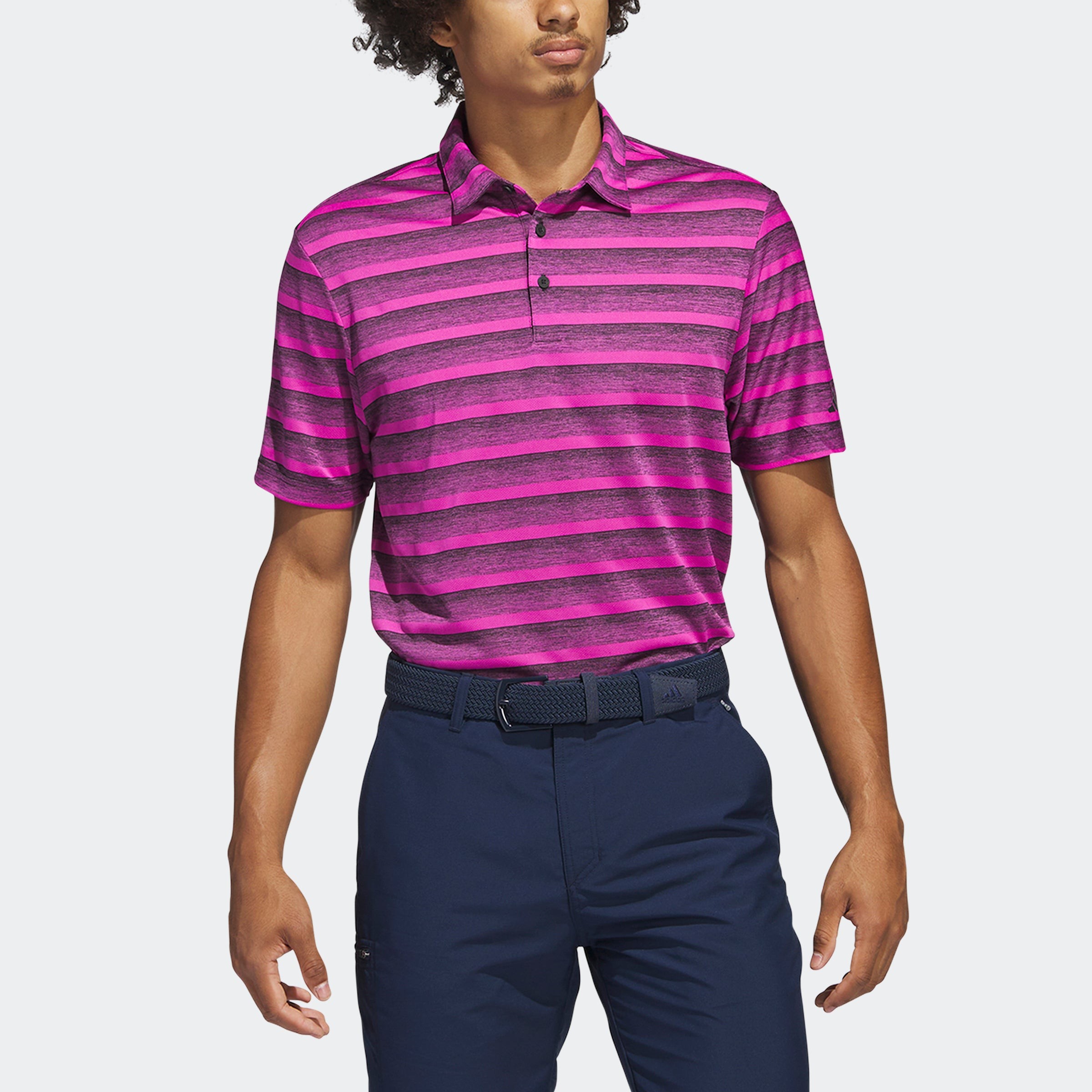 Men's adidas Two-Color Striped Polo Shirt Die besten Deals und ...