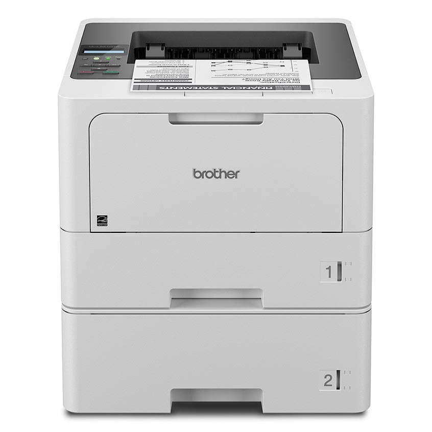 Brother Business Monochrome Laser Printer with Dual Paper Trays ...