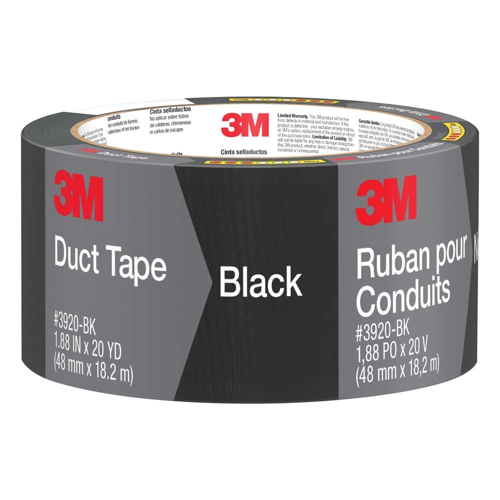 3M Scotch 1.88 in. W X 20 yd L Black Solid Duct Tape Deals and Price ...