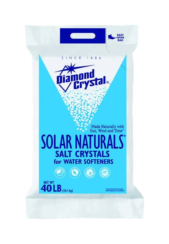 Diamond Crystal Solar Naturals Water Softener Salt Crystal 40 lb Deals ...