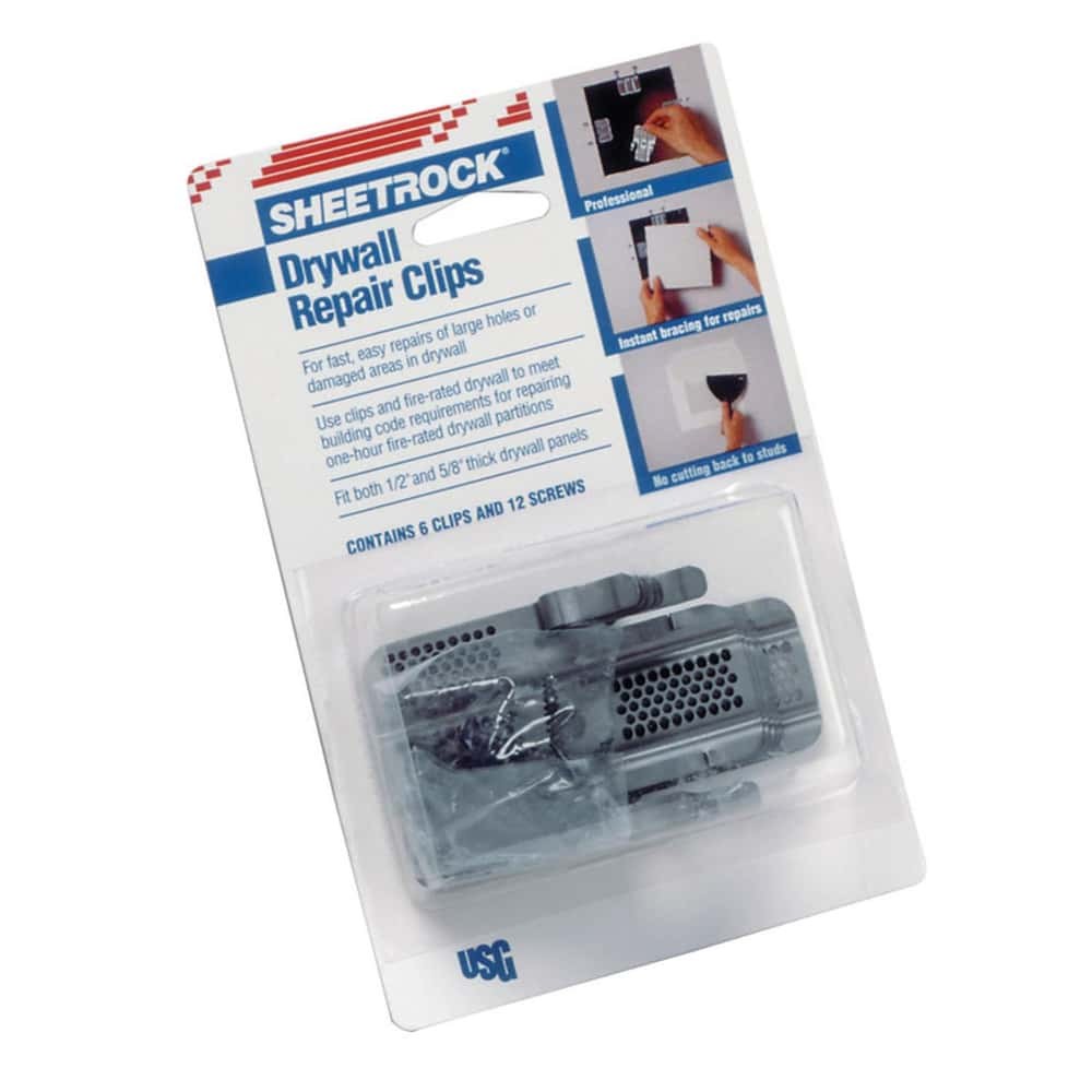 USG Sheetrock Reinforced Metal Gray Drywall Repair Clips Deals and ...