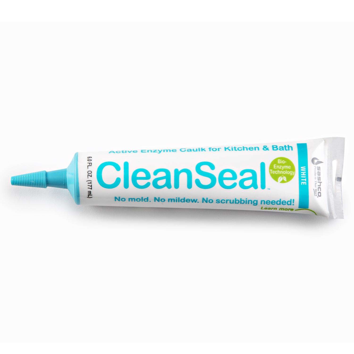 Sashco CleanSeal White Elastomeric Acrylic Latex Kitchen and Bath Caulk ...