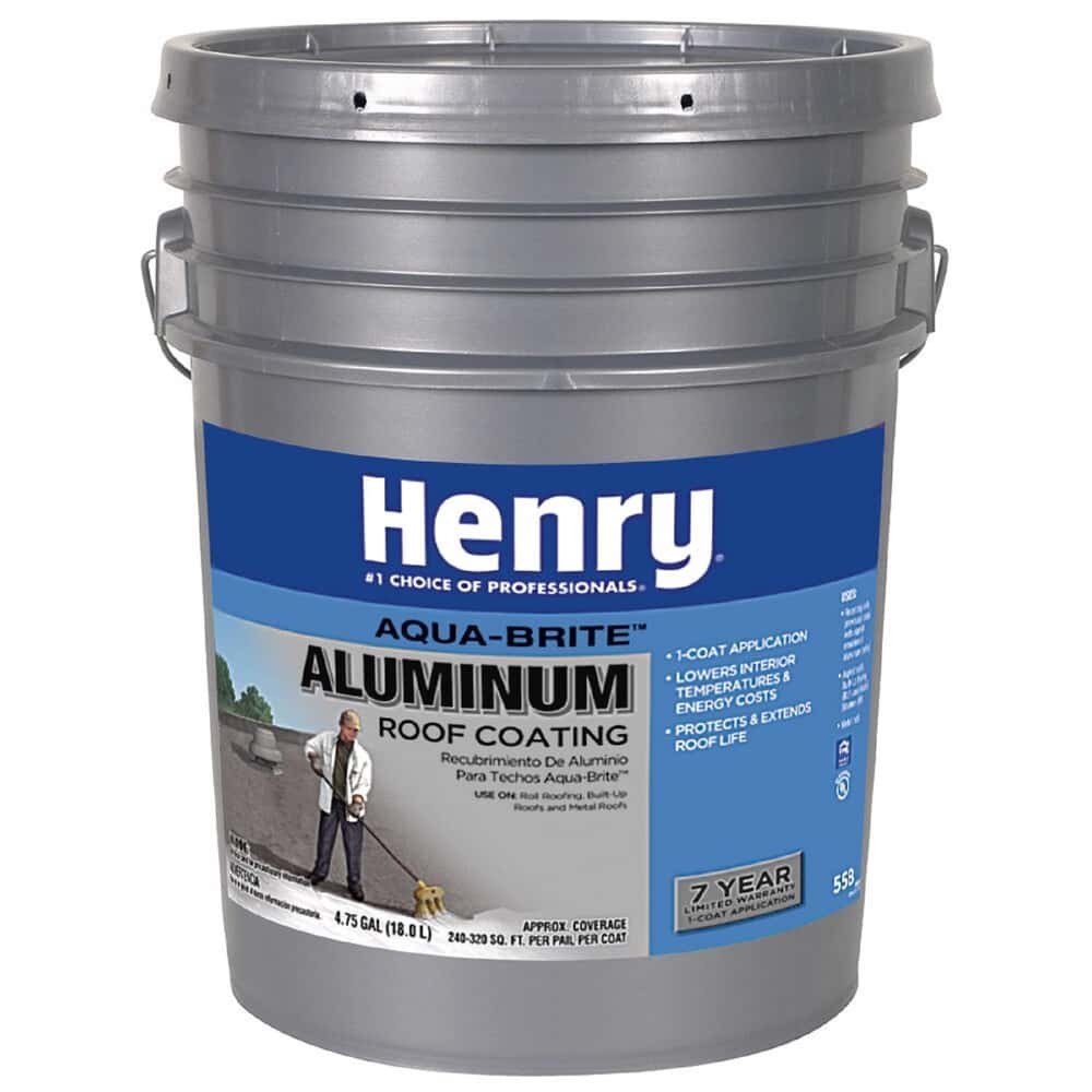 Henry Aqua-Brite Smooth Bright White Fibered Aluminum Waterbased ...