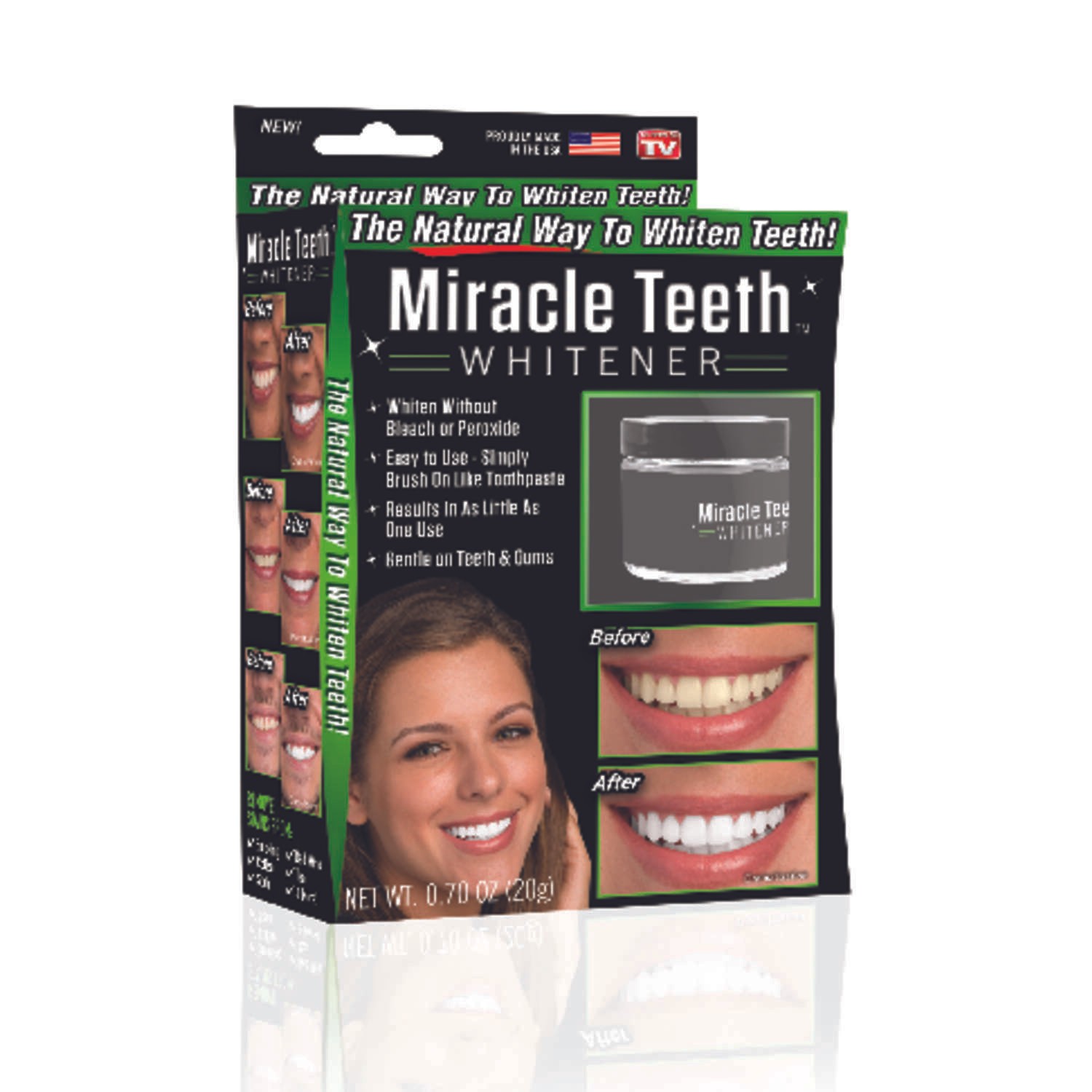 Miracle Teeth Charcoal Whitener 0.7 oz 1 pk Deals and Price History at ...