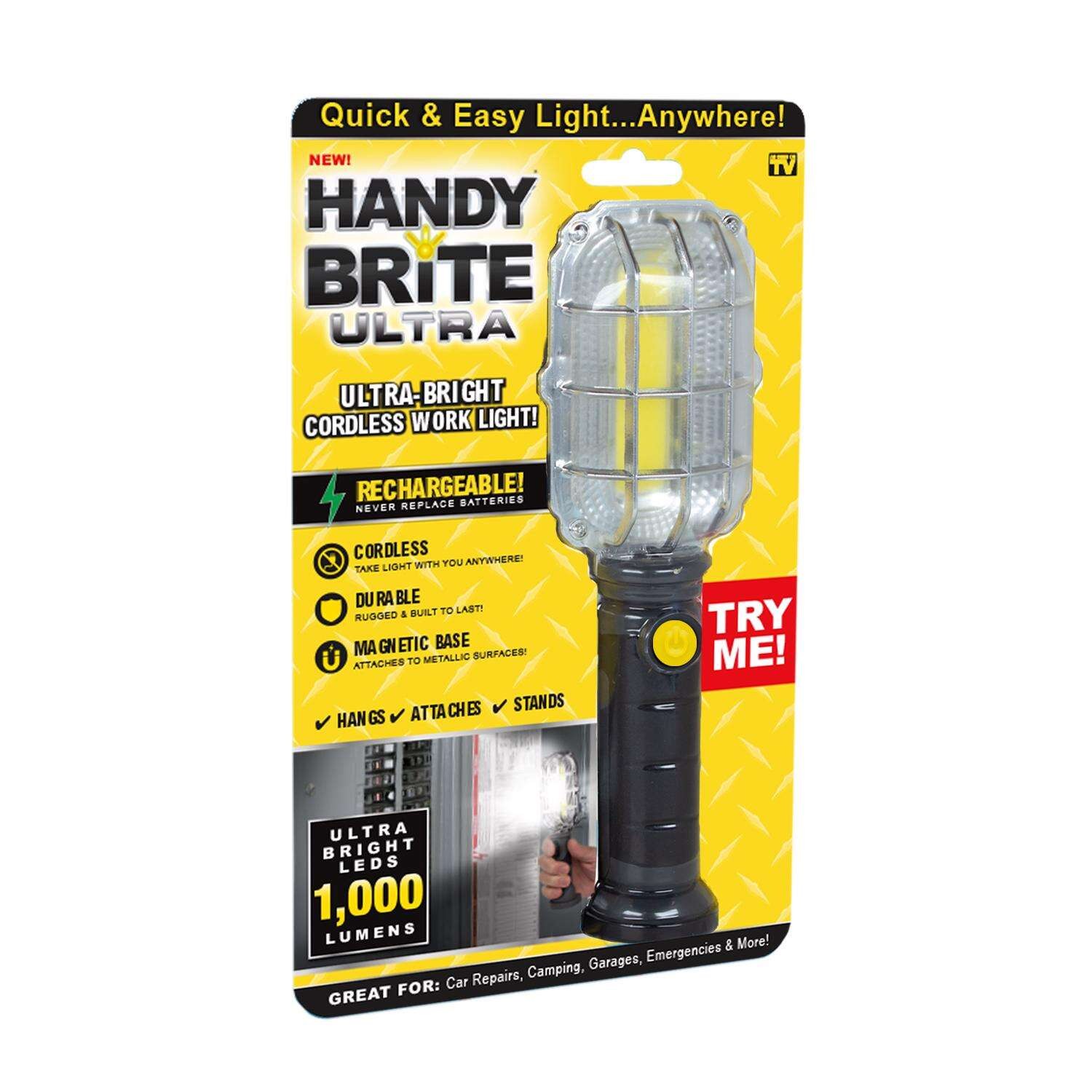 Handy Brite Ultra 1000 lm LED Rechargeable Handheld Work Light Best ...