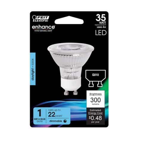 Feit Enhance MR16 GU10 LED Bulb Daylight 35 Watt Equivalence 1 pk Best ...