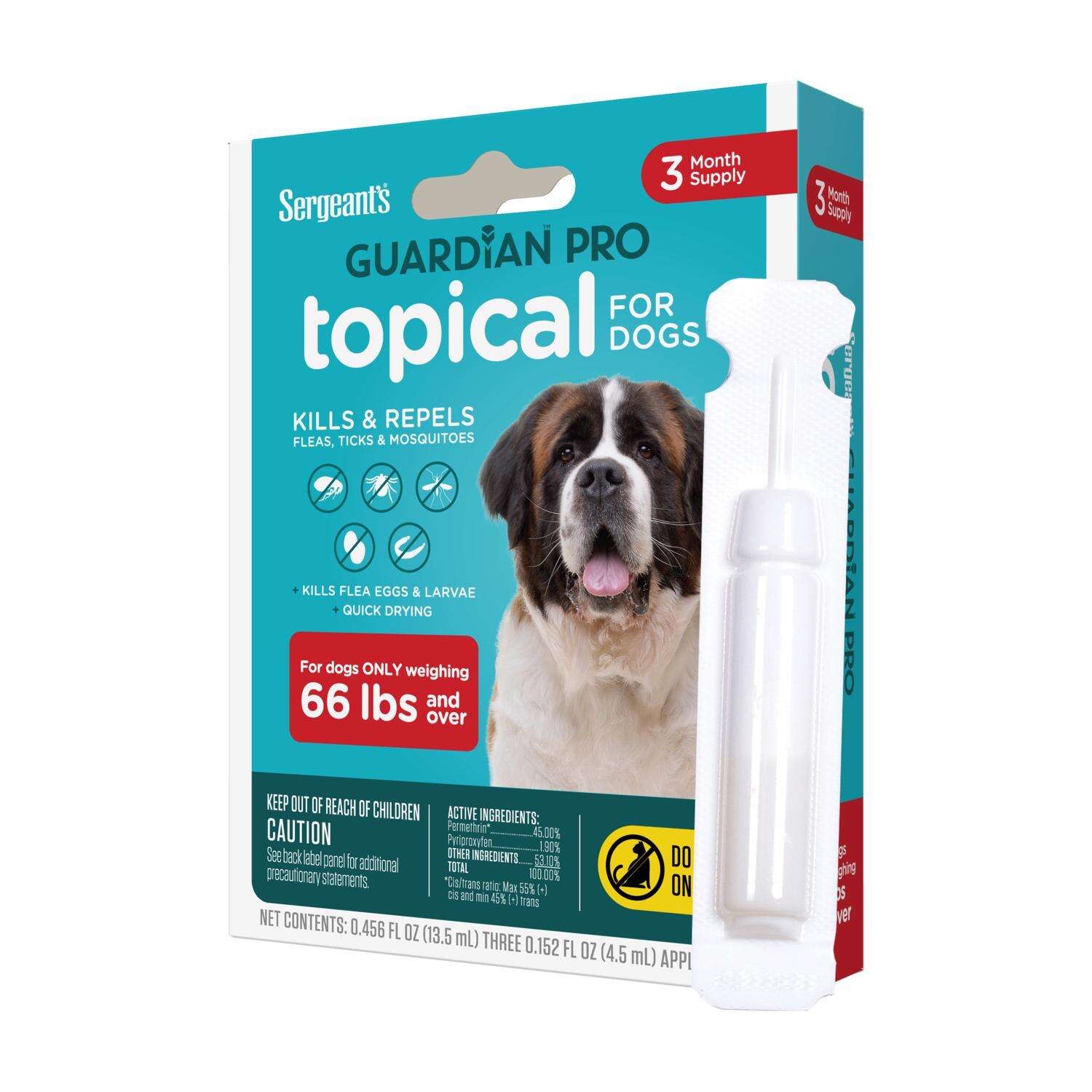 Sergeants Guardian Pro Liquid Dog Flea and Tick Killer Permethrin ...