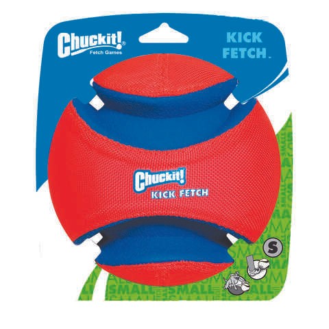 Chuckit! Blue/Orange Rubber Kick Fetch Ball Dog Toy Small 1 pk Best ...