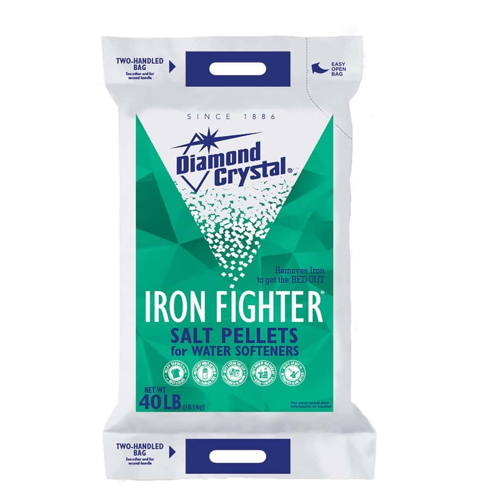 Diamond Crystal Iron Fighter Water Softener Salt Pellets 40 lb Deals ...