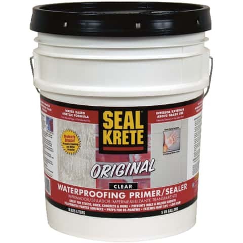 Seal Krete Original Clear Water-Based Brick and Masonry Sealer 5 gal ...