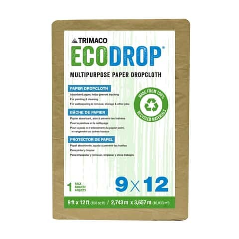 Trimaco EcoDrop 9 ft. W X 12 ft. L Paper Drop Cloth 1 pk Best Deals and ...