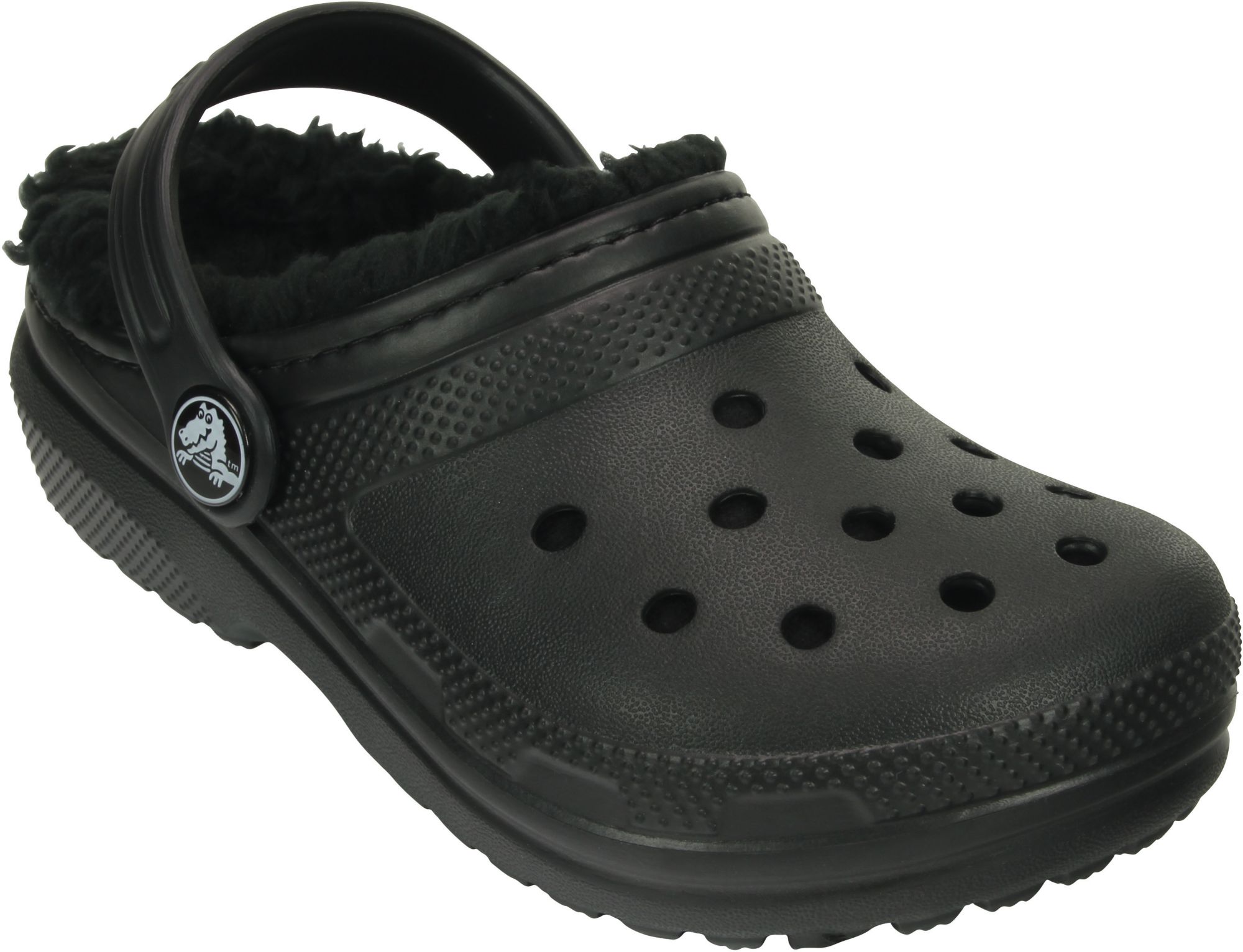 Crocs Kids' Classic Lined Clogs, Boys', Size 9, Black/Black Best Deals ...
