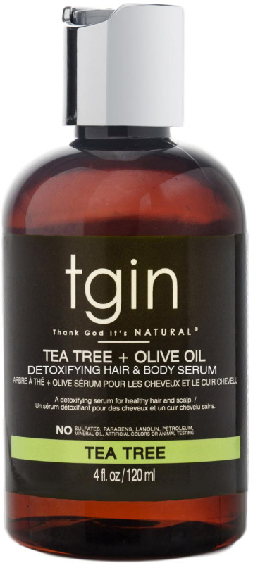 tgin Tea Tree + Olive Oil Detoxifying Hair & Body Serum Best Deals and ...