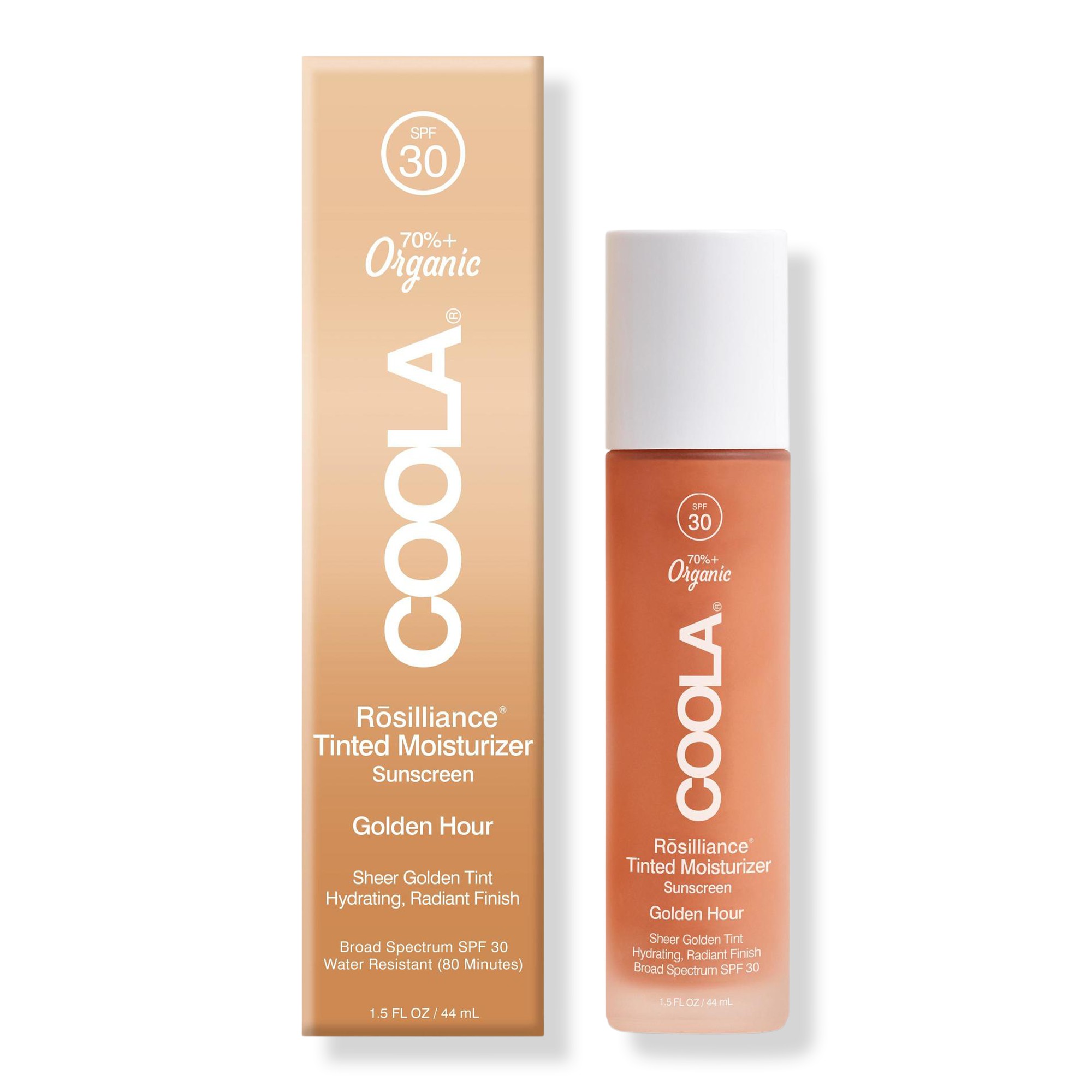 COOLA Rosilliance Tinted Moisturizer Organic Sunscreen SPF 30 - Golden ...