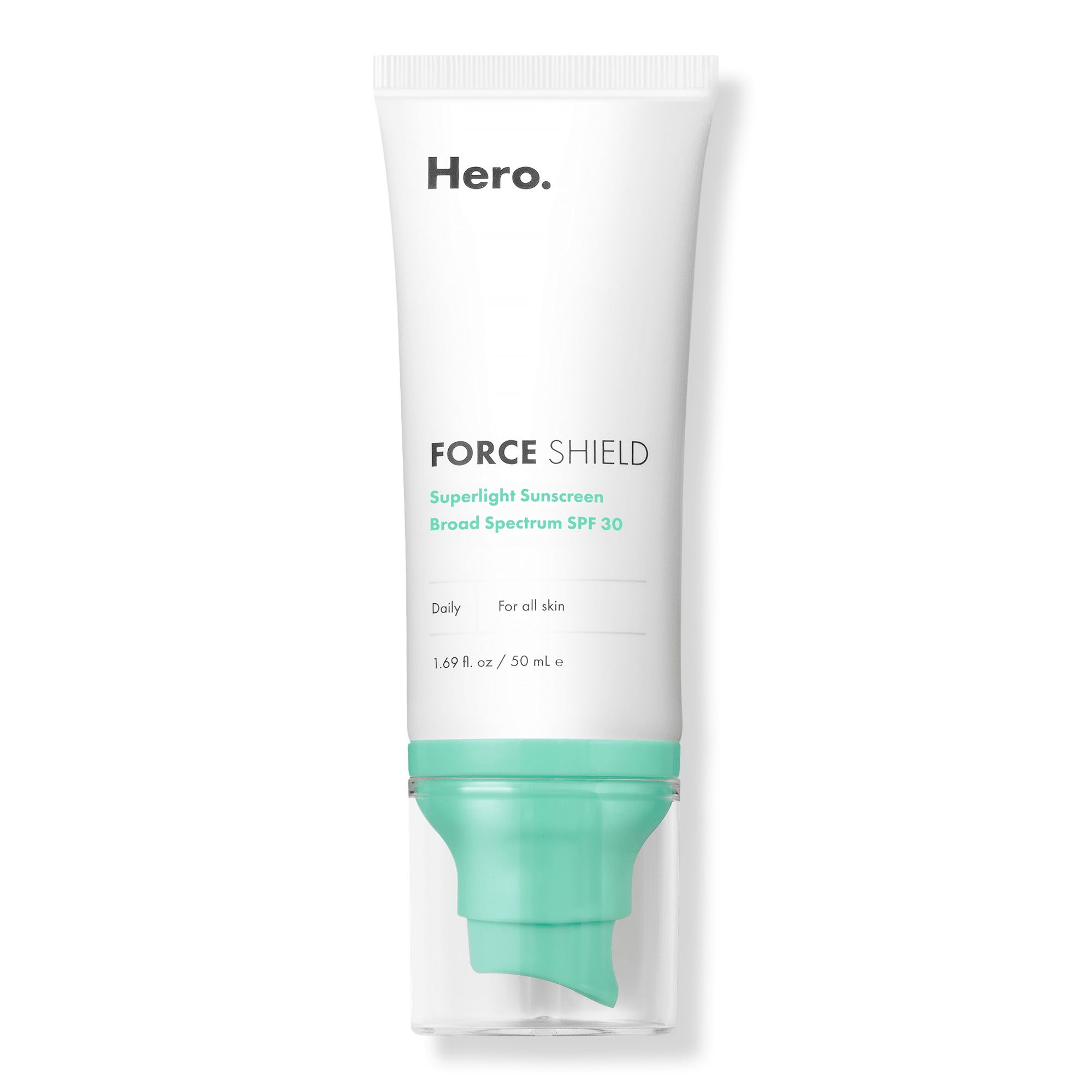 Hero Cosmetics Force Shield Superlight Sunscreen Broad Spectrum SPF 30 ...
