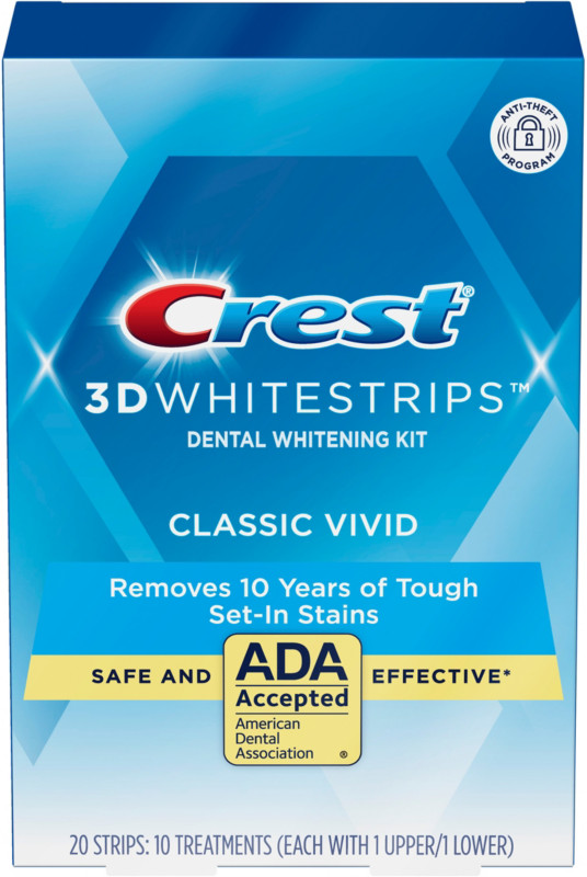 Crest 3D White Whitestrips Classic Vivid - Teeth Whitening Kit Best ...