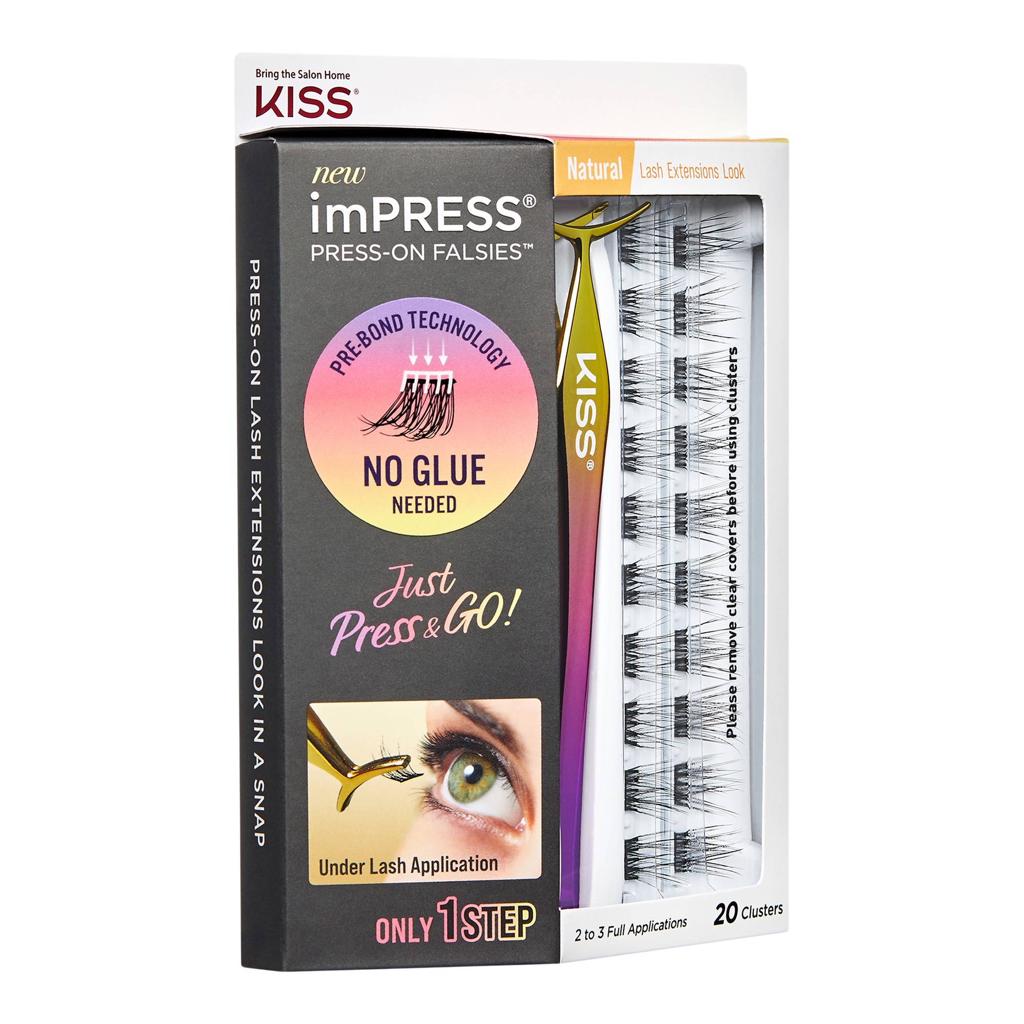 imPRESS Press-On Falsies Eyelash Clusters, Natural Die besten Deals und ...