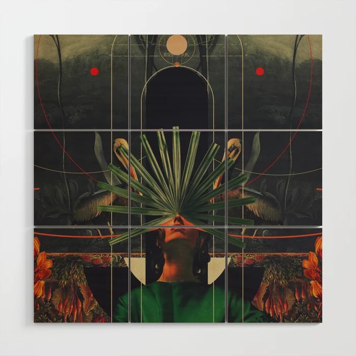 Mejores ofertas e historial de precios de She saw the Equator Wood Wall ...