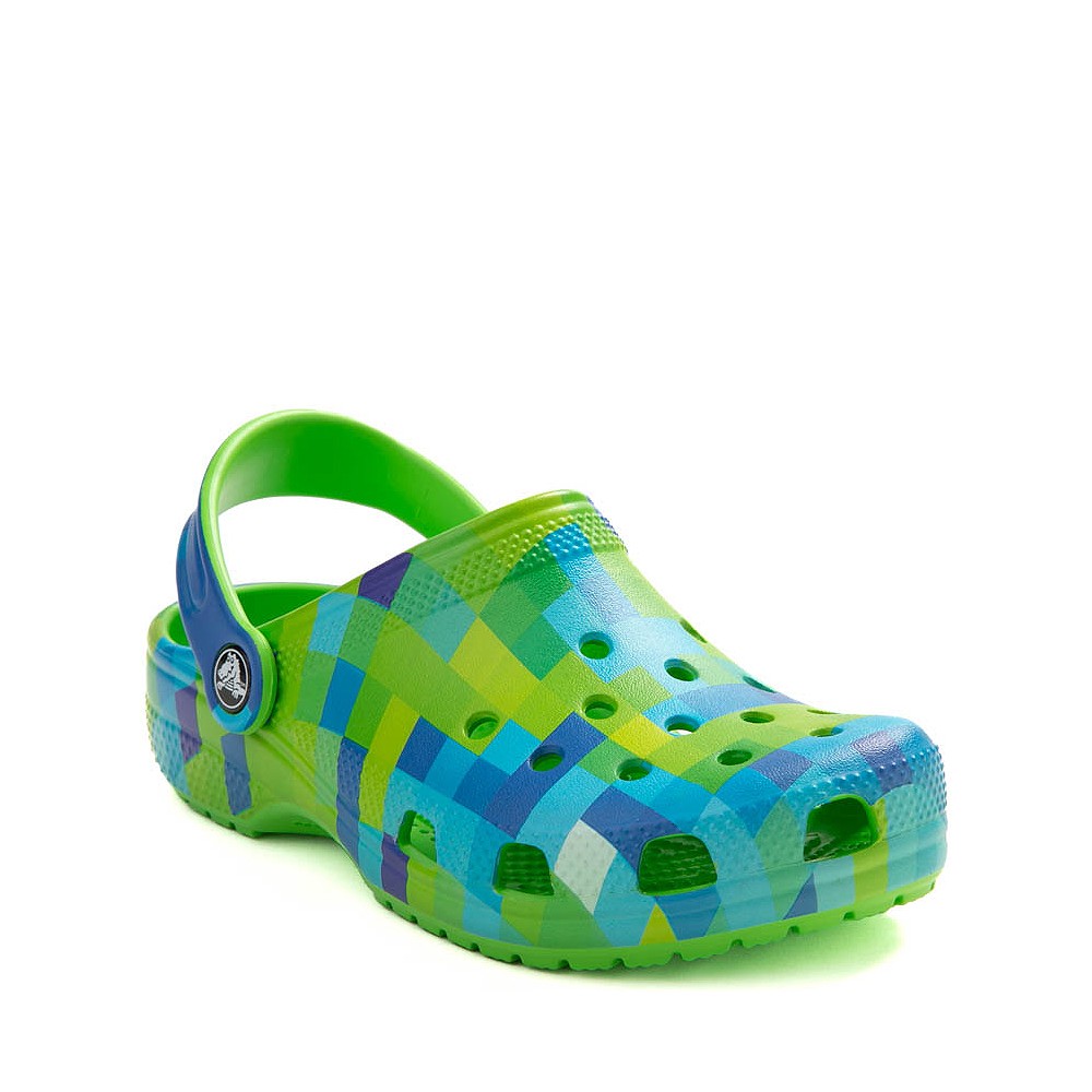 Crocs Classic Digi-Block Clog - Little Kid / Big Kid - Green Slime Best ...