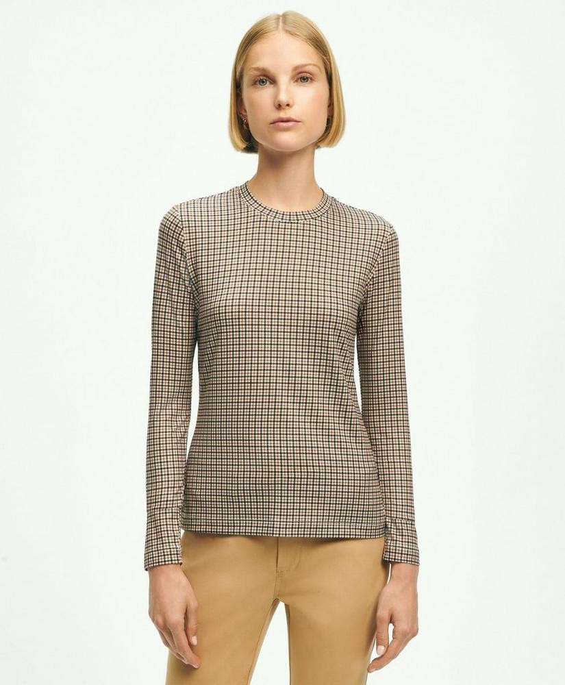 Jersey Tattersall Print Long-Sleeve T-Shirt Die besten Deals und ...