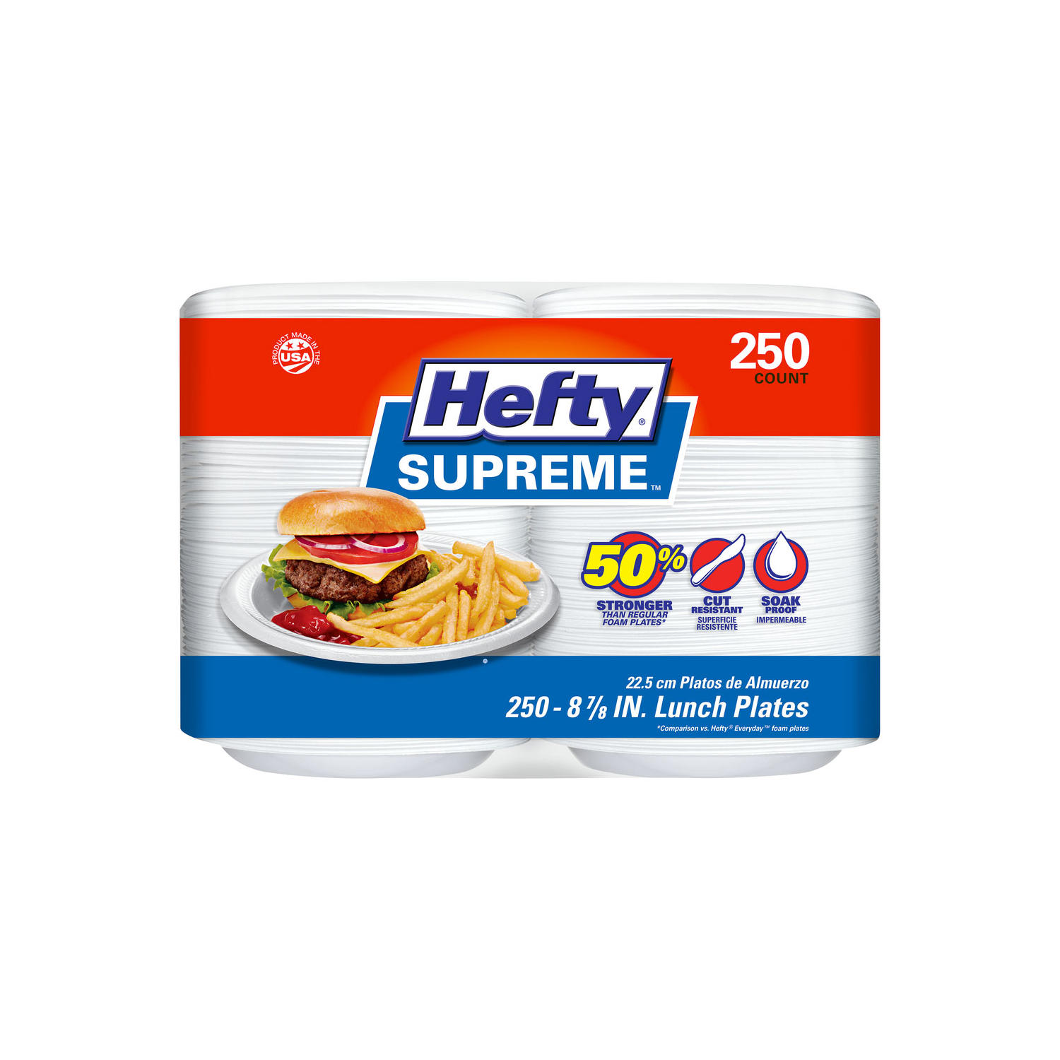 Hefty Supreme Foam Disposable Lunch Plates, 8 7/8' (250 ct.) Best Deals ...