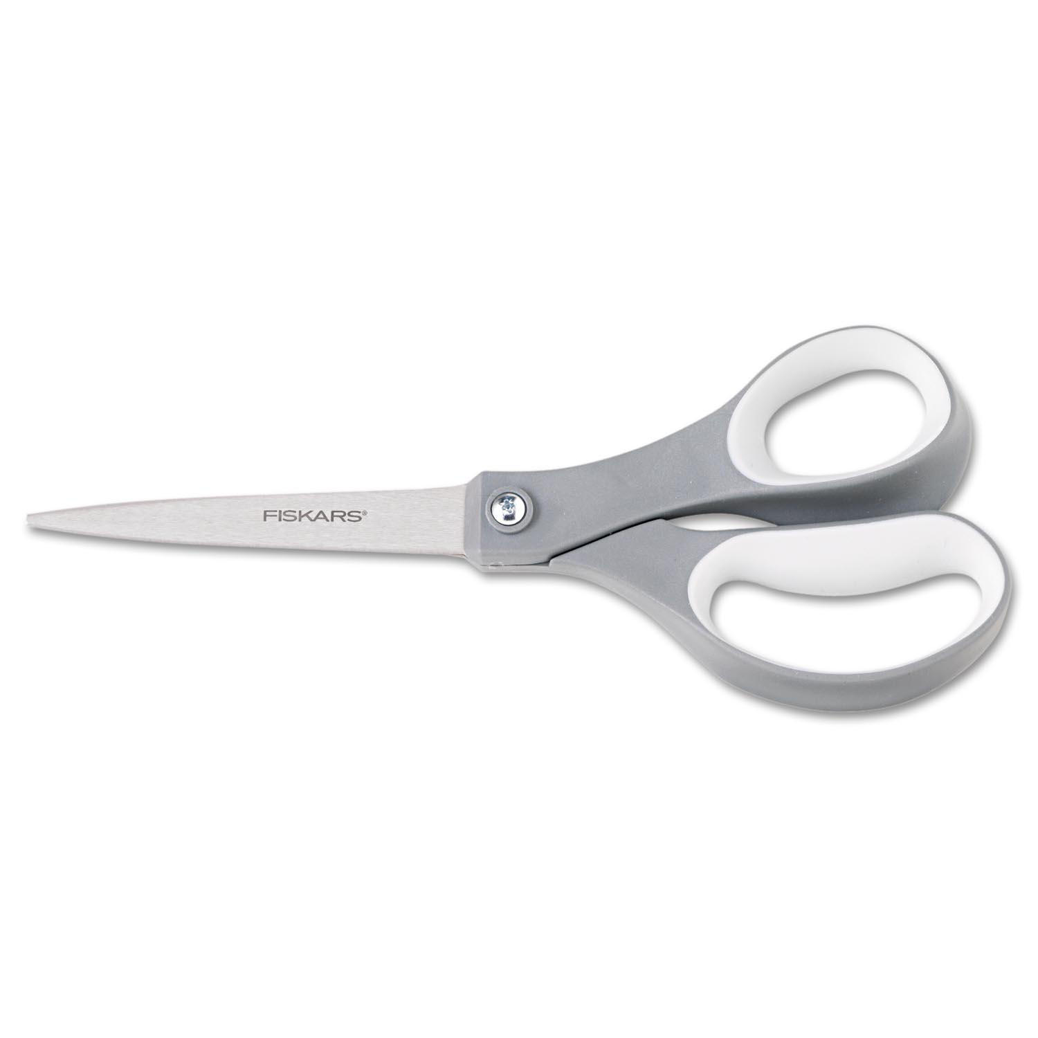 Fiskars - Softgrip Scissors, 8 in. Length, Straight - Stainless Steel ...