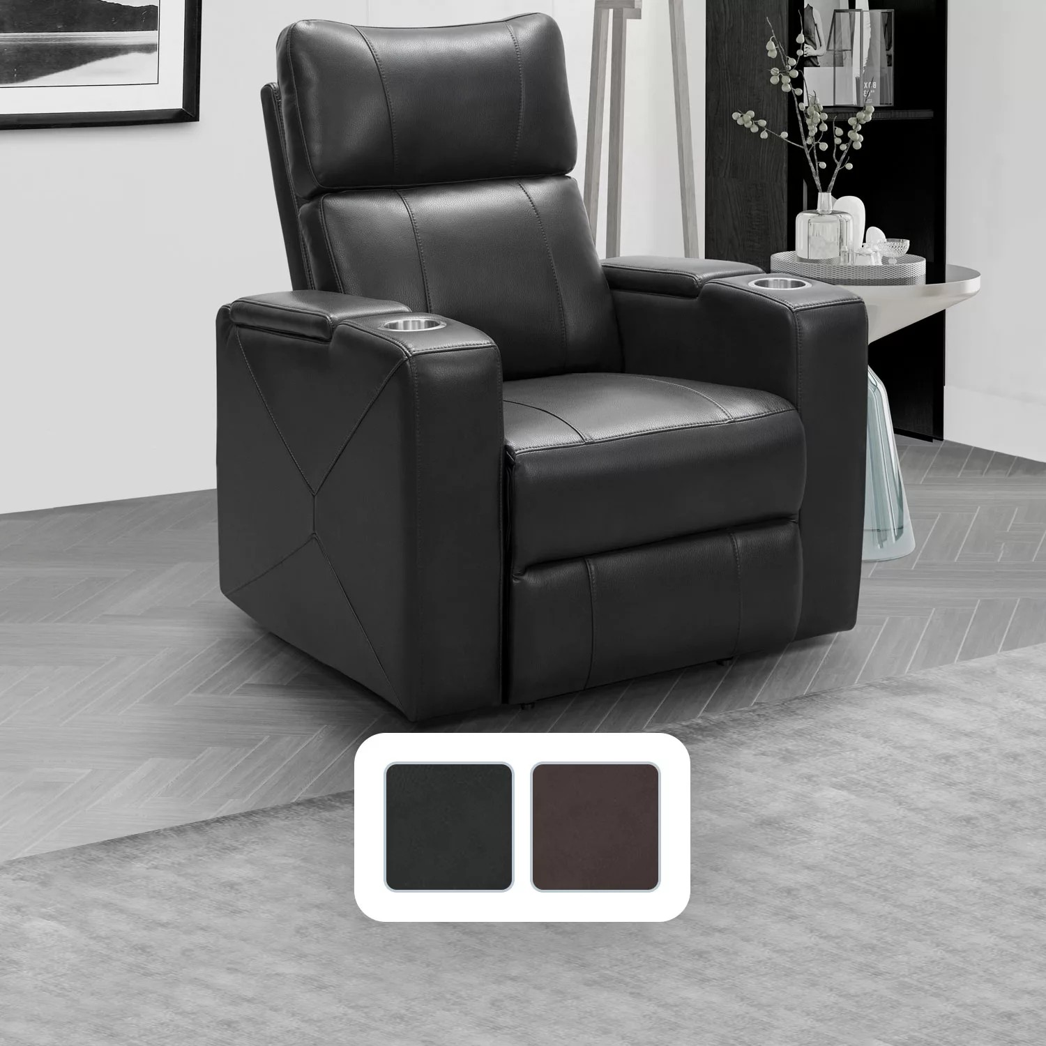 Mason Power Theatre Recliner with Power Adjustable Headrest Deals and ...