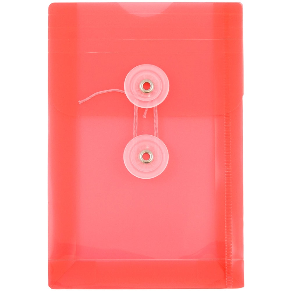JAM Paper 4.25"" x 6.25"" Plastic Button & String Tie Closure Envelopes ...