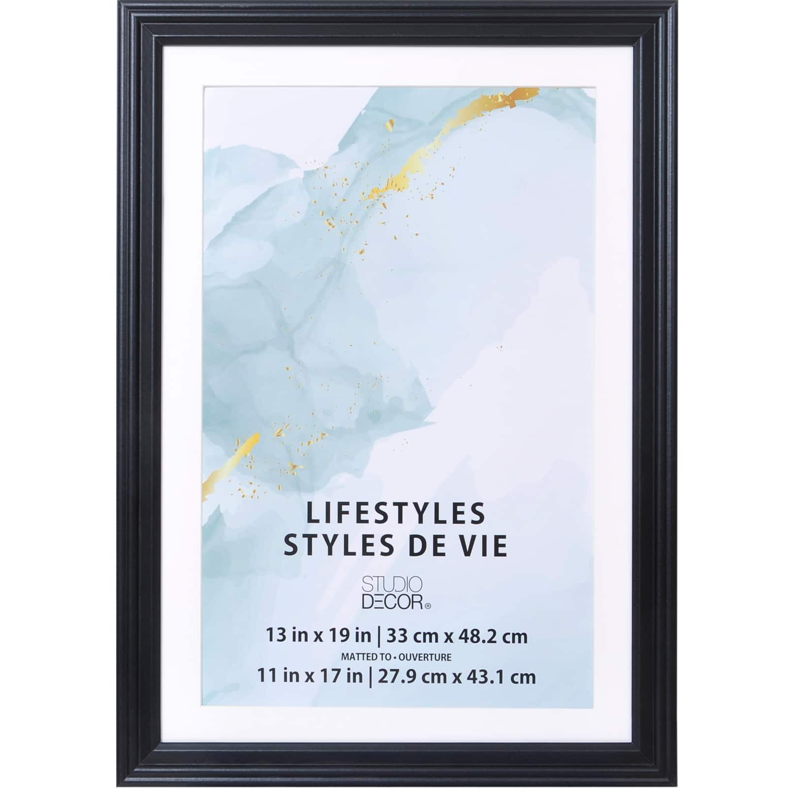 Black Frame With Mat Lifestyles By Studio Decor 11 X 17