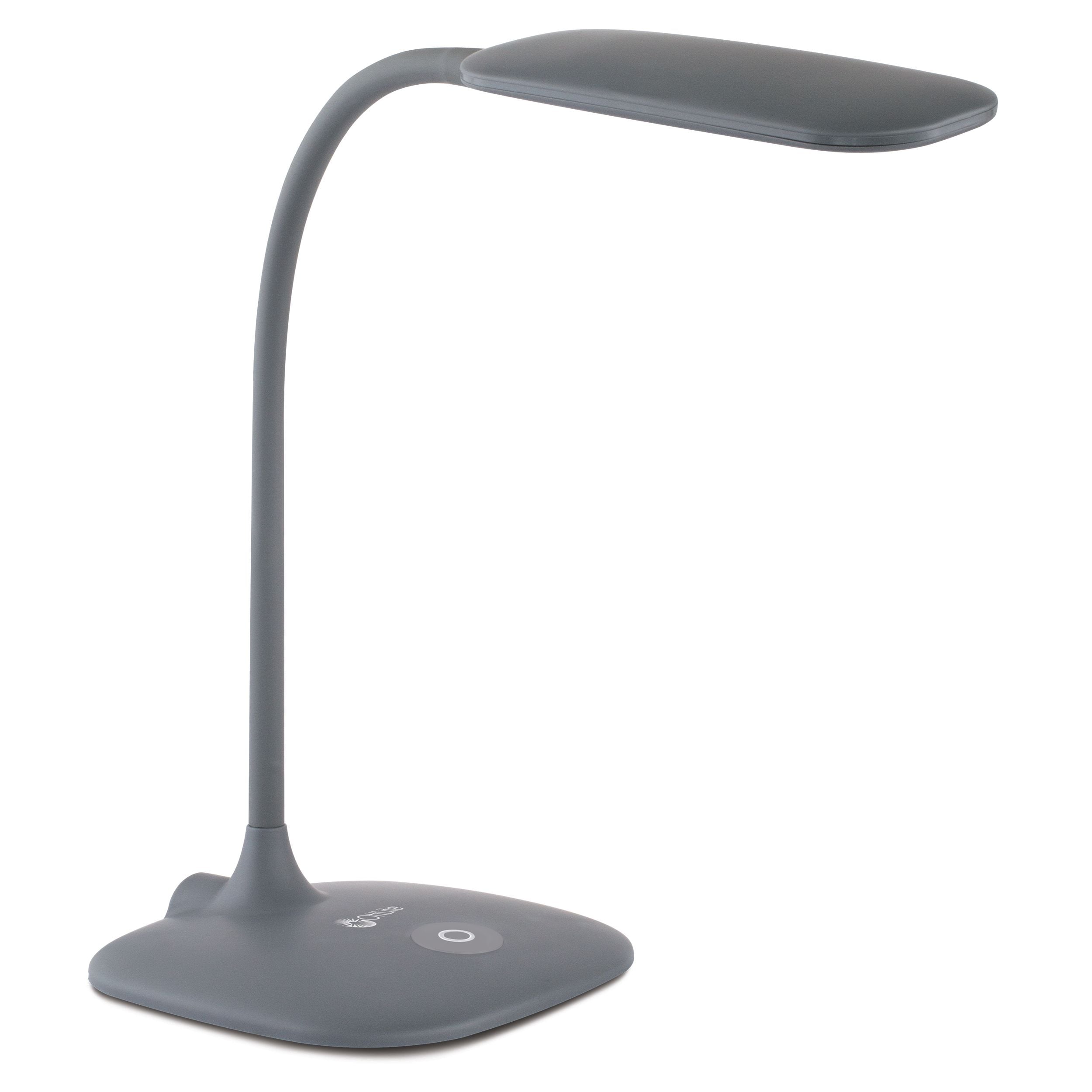 OttLite Dark Gray Soft Touch LED Desk Lamp By Ott Lite | 8"" x 6.25"" x ...