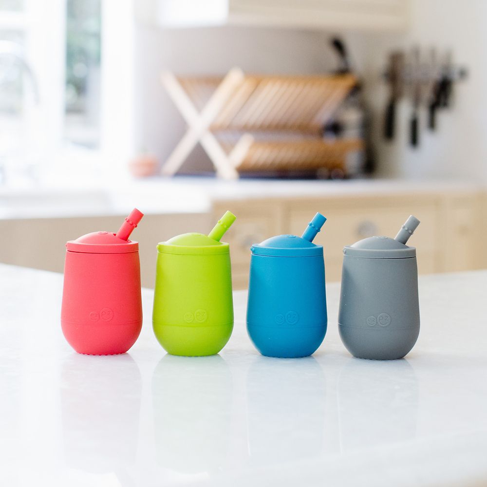 Ezpz Mini Cup + Straw Training System In Grey Best Deals and Price ...