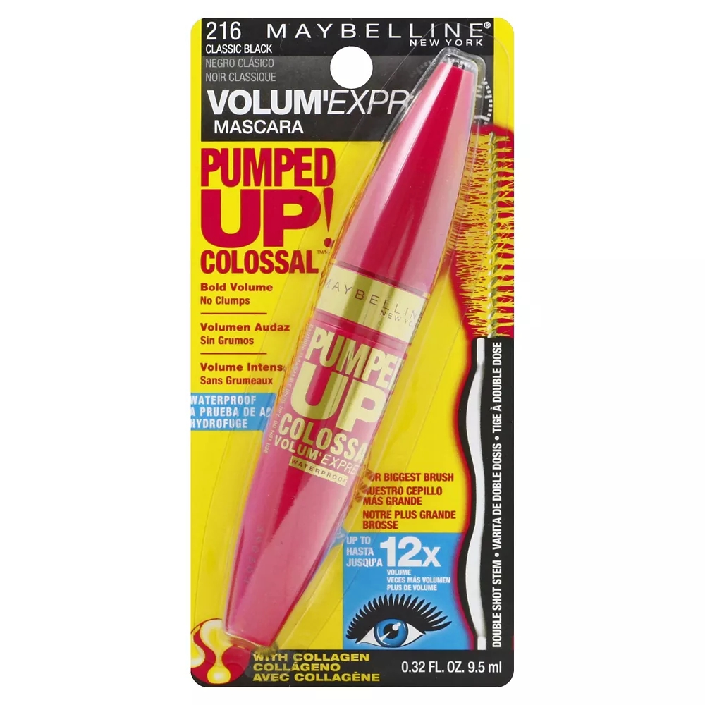 Maybelline® Volum'Express Pumped Up! Colossal Waterproof Mascara in ...
