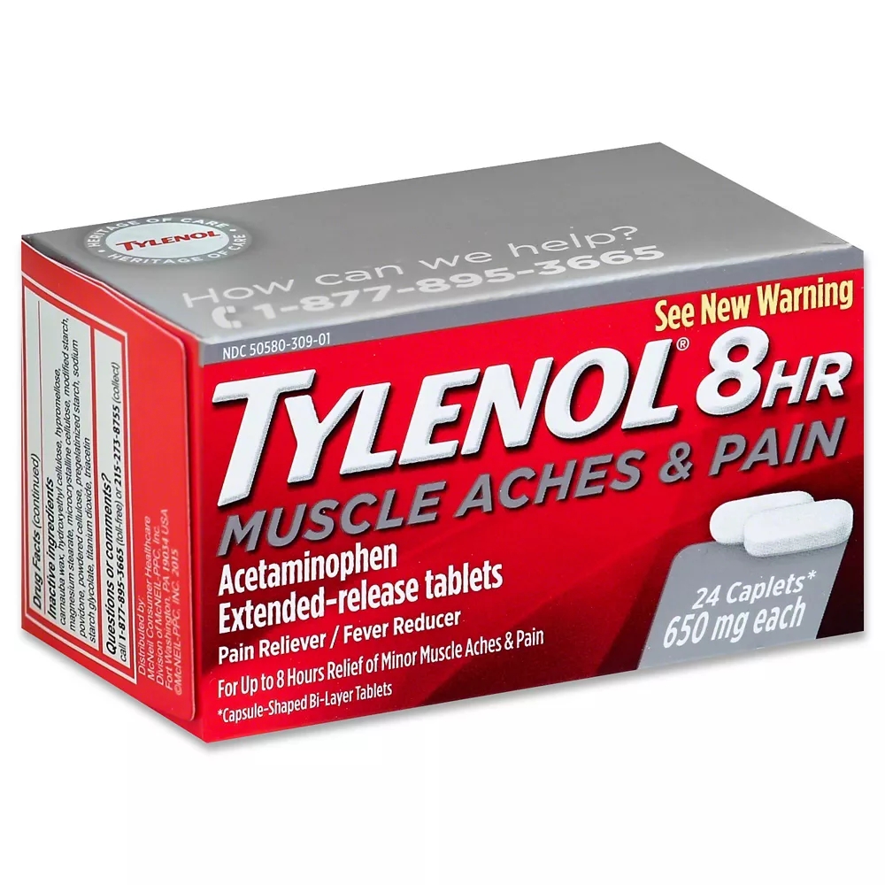 Tylenol 8Hr 24-Count Muscle Aches & Pain Extended-Release Tablets Best ...