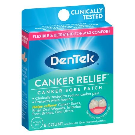 DenTek Canker Relief Canker Sore Patch - 6.0 ea Best Deals and Price ...