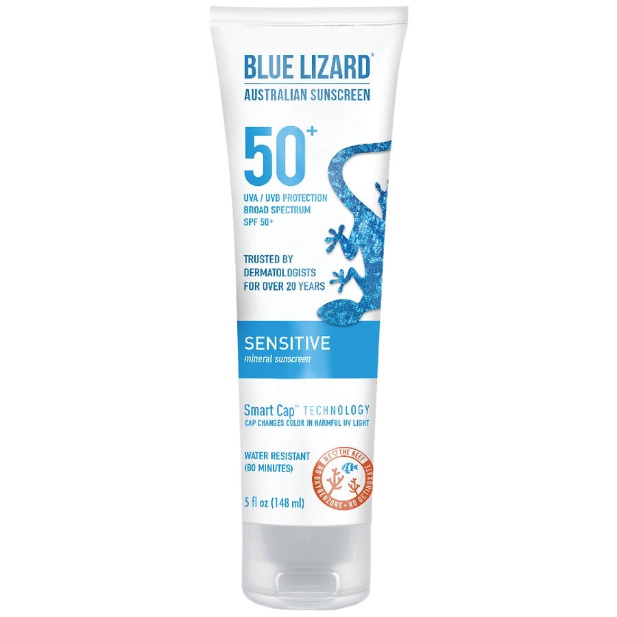 Blue Lizard Sensitive Mineral Sunscreen Lotion - SPF 50+ Unscented - 5. ...