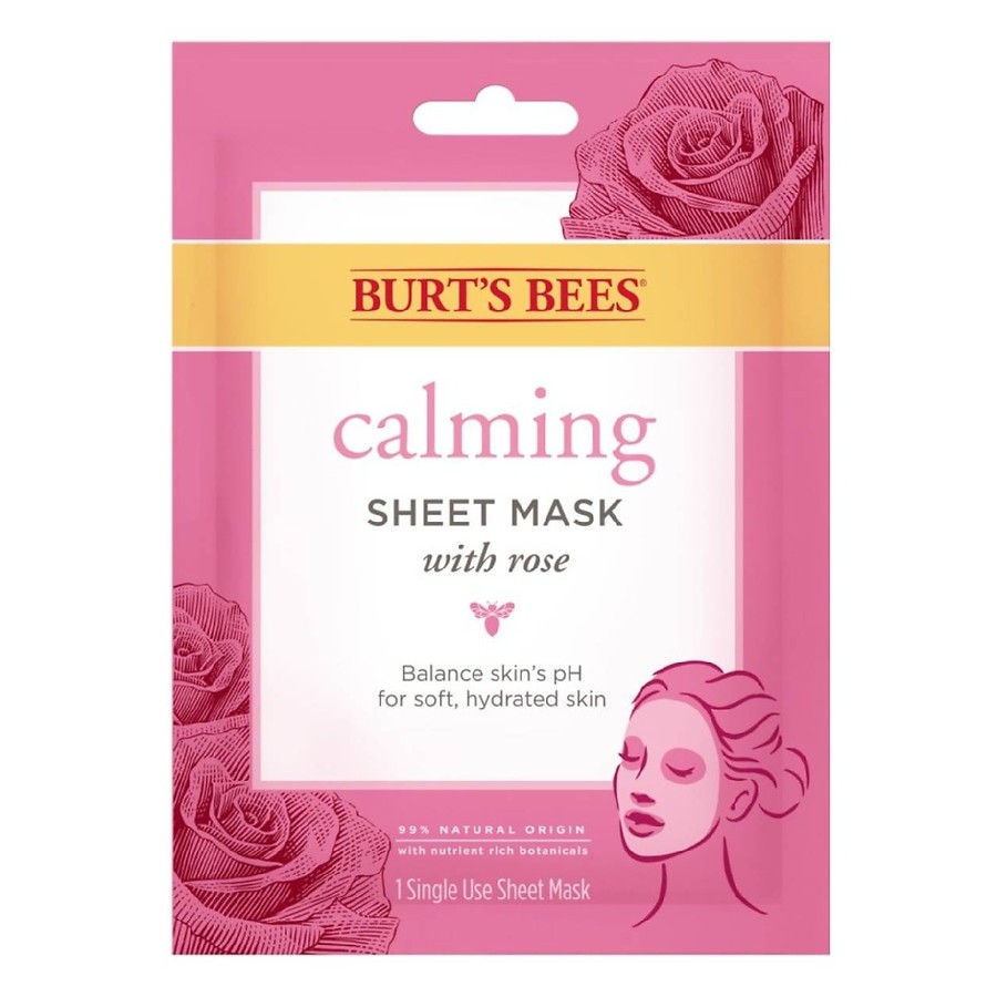 Burt's Bees Calming Sheet Mask Rose, 0.33 oz Deals and Price History at ...