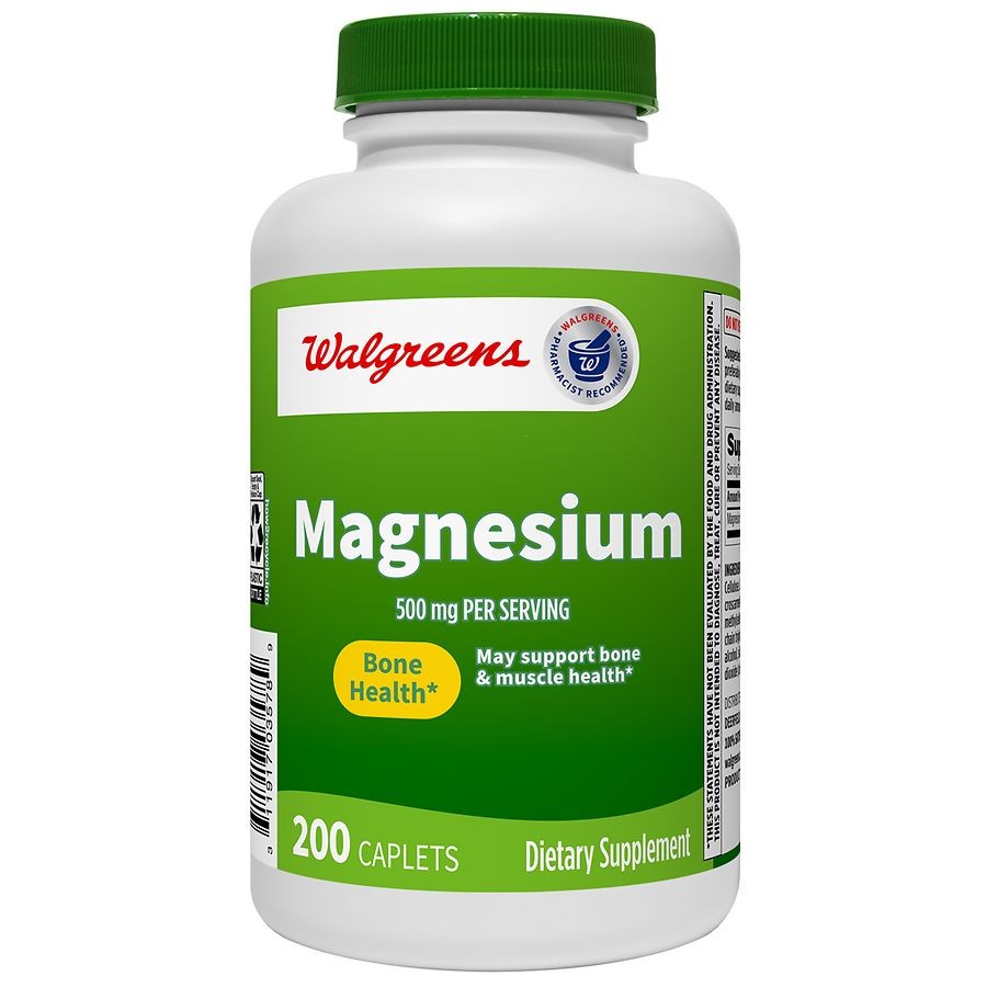 Walgreens Magnesium 500mg Caplets, 200.0 ea Die besten Deals und ...