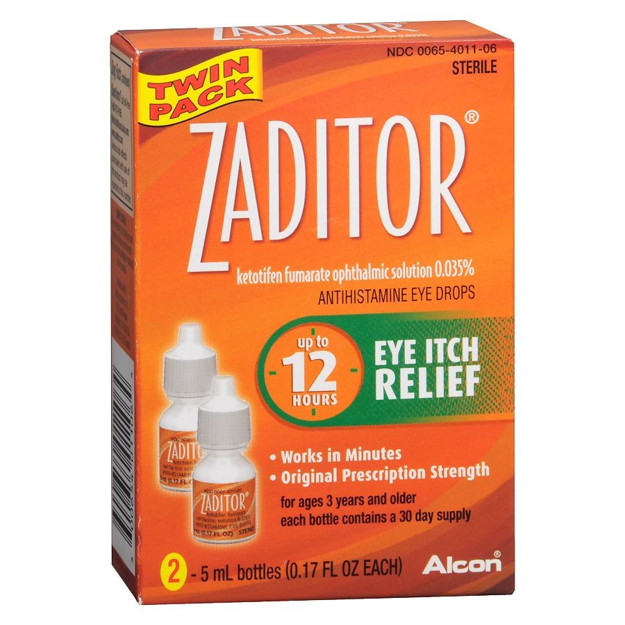Zaditor Antihistamine Eye Drops, 0.17 fl oz, 2 pack Deals and Price ...